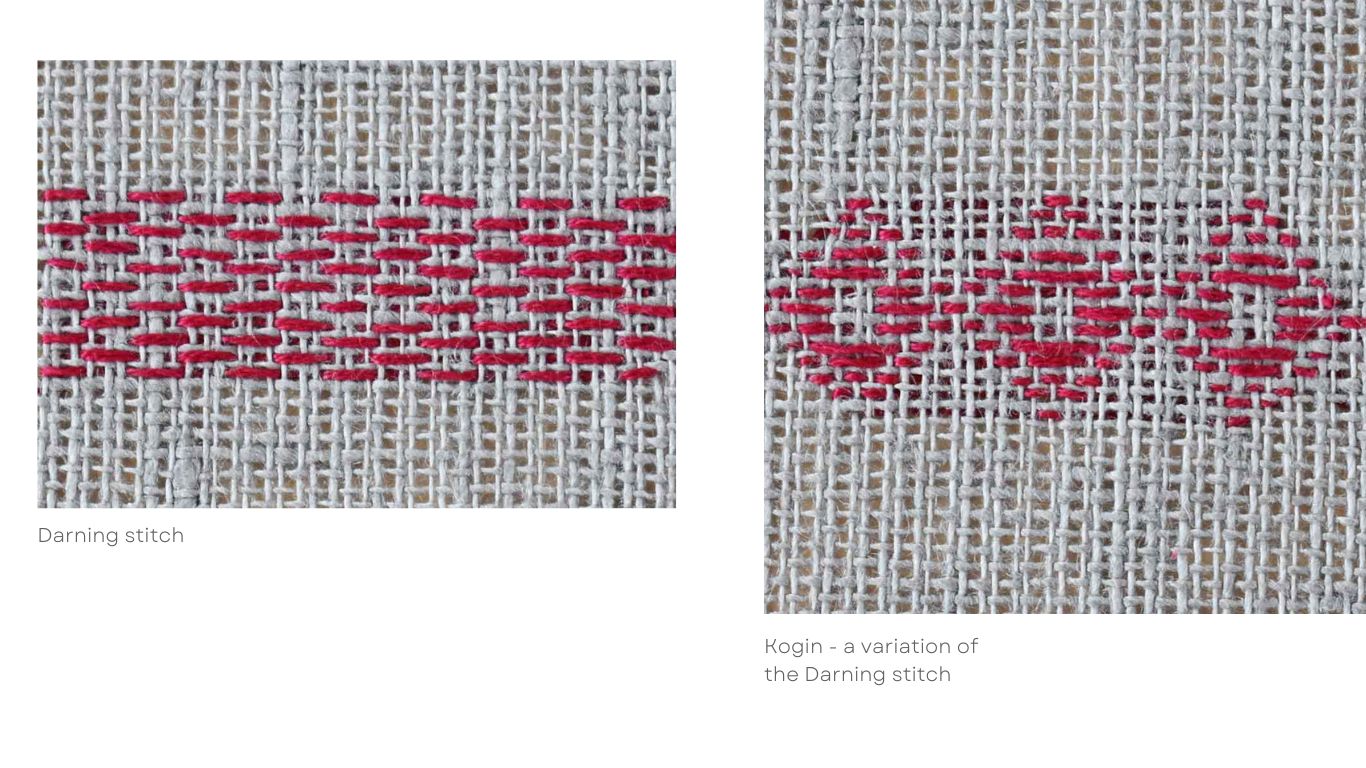Darning stitch - Practical Embroidery online school
