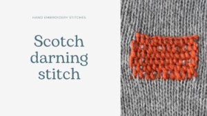 Scotch darning stitch: Library of Hand Embroidery Stitches